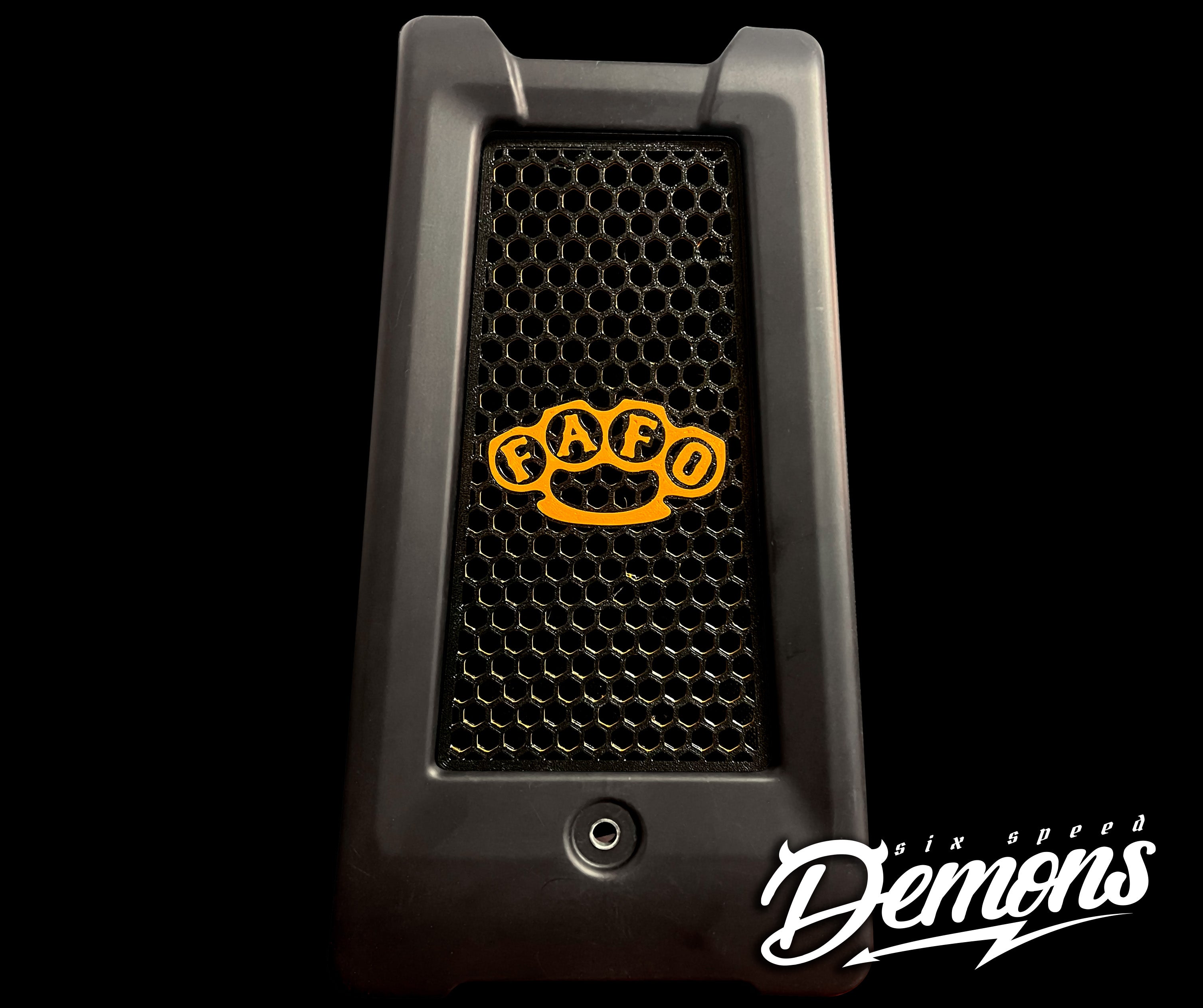 M8 Softail Oil cooler Radiator cover - FAFO – six speed demons